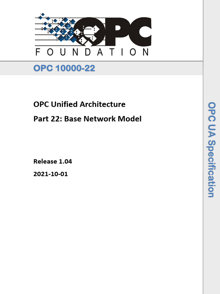 OPC 10000-22 - UA Specification Part 22 - Base Network Model 1.04 | PDF ...