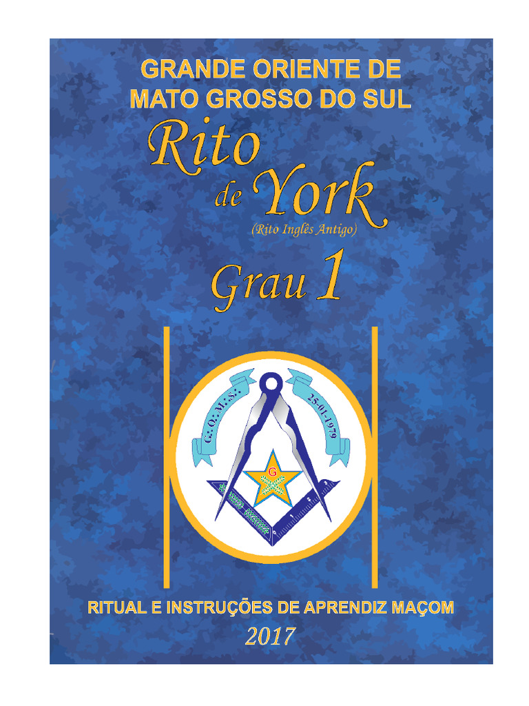 Ritual de Aprendiz Maçom - Rito de York | PDF | Loja Maçônica | Maçonaria