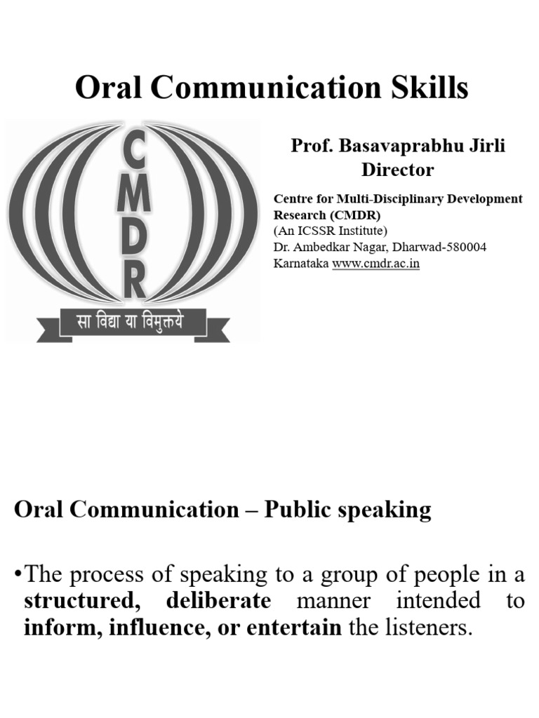 Mastering Oral Communication Skills | PDF | Communication | Body Language