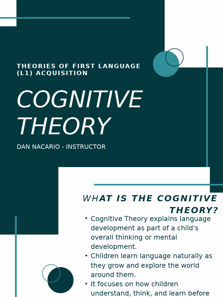 Lesson 3.1 Cognitive Theory | PDF | Psychological Concepts | Cognitive Psychology
