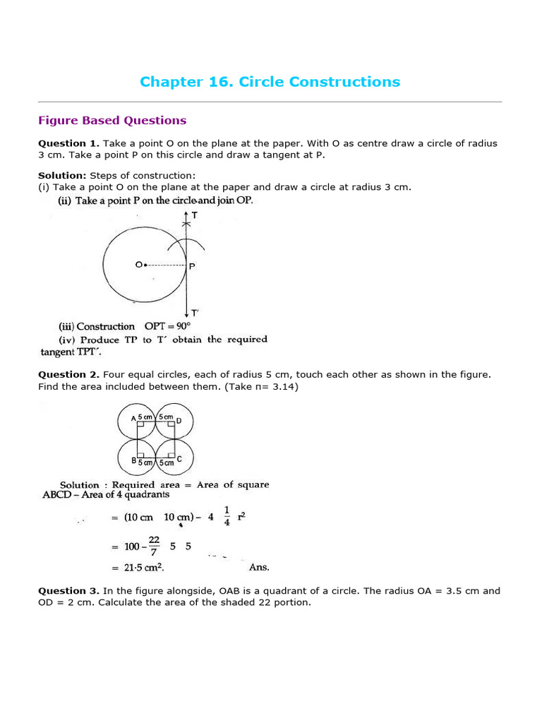 Circle Construction | PDF | Circle | Triangle