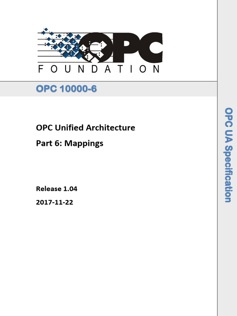 OPC 10000-6 - UA Specification Part 6 - Mappings 1.04 EMERSON EDUARDO RODRIGUES | PDF | Soap | Xml