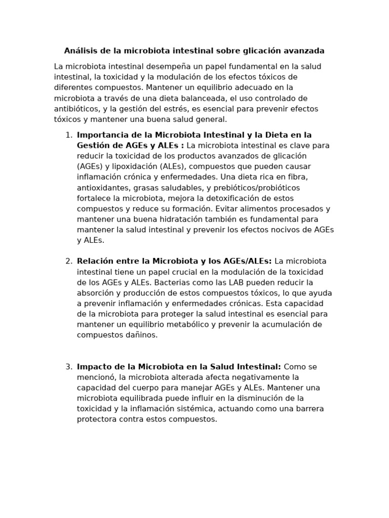 Glicacion Avanzada | PDF | Dieta | Especialidades Medicas