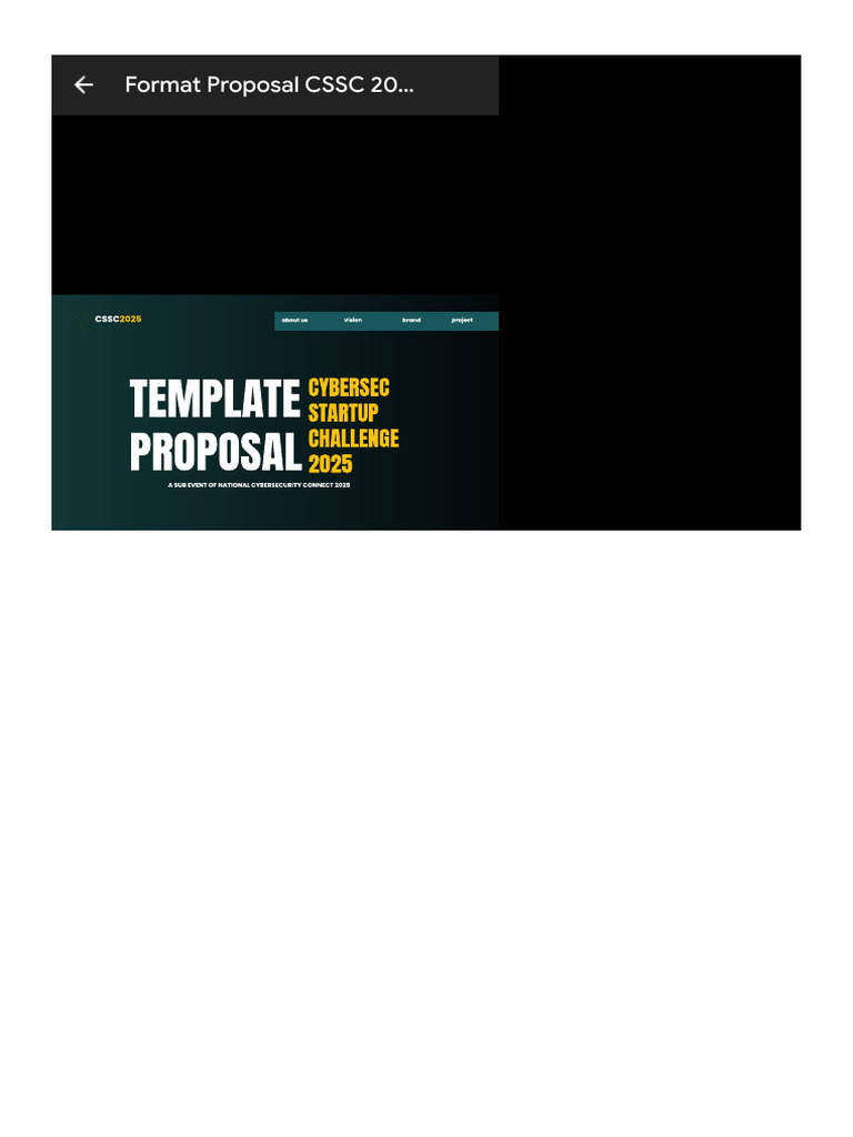 Format Proposal CSSC 2025.Pptx - Google Slide | PDF