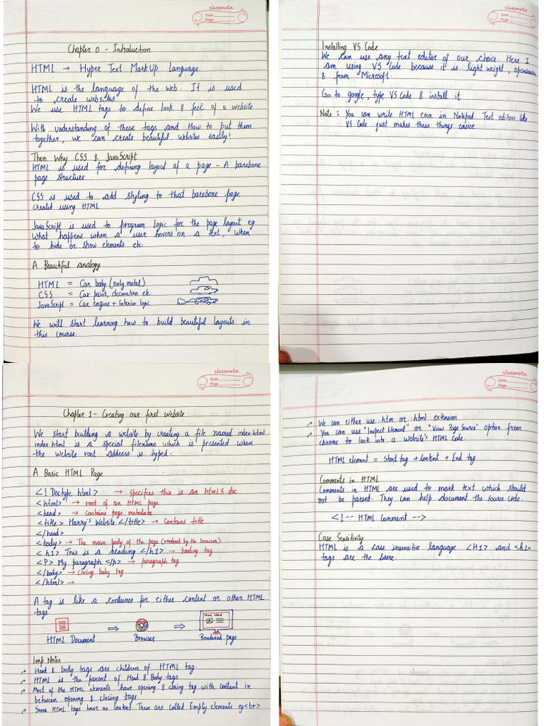HTML Notes | PDF