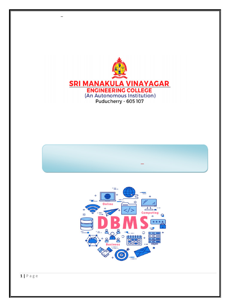 DBMS Laboratory Manual - R2023 | PDF | Sql | Databases