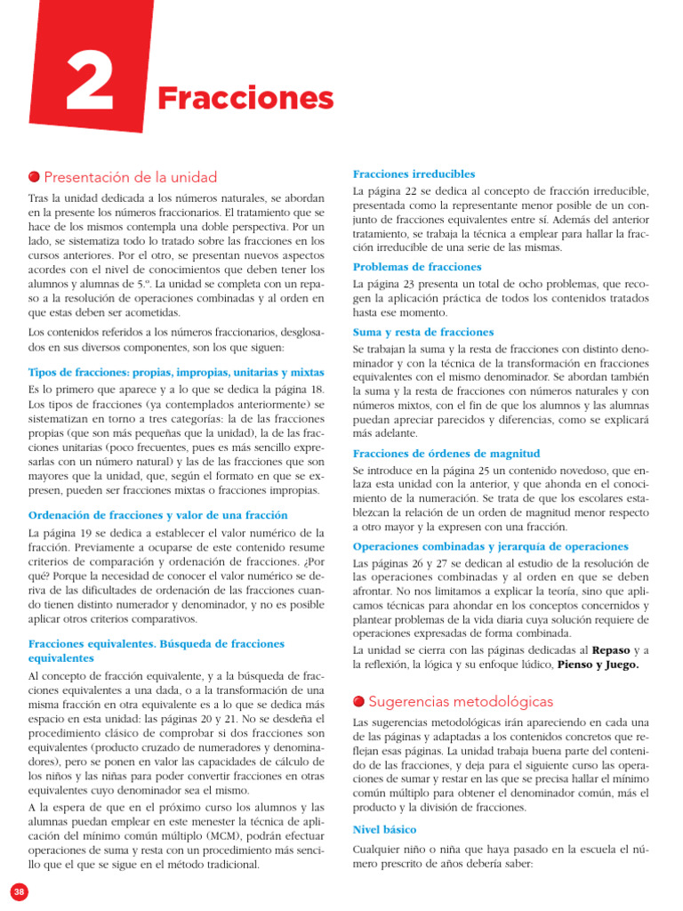 Fracciones: Tipos y Operaciones Básicas | PDF | Aritmética | Matemática ...
