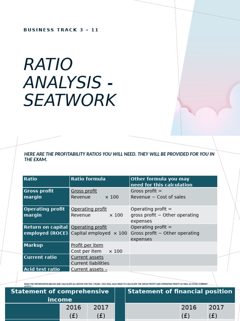 Profitability Ratios Analysis 2016-2017 | PDF | Revenue | Financial ...