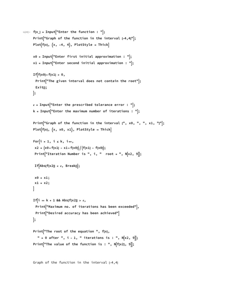 secant method | PDF | Mathematics | Theoretical Computer Science
