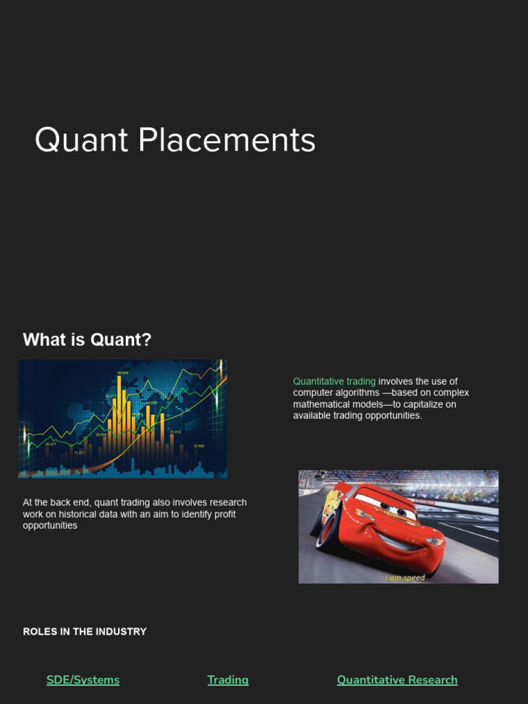 Quantitative Trading Placement Guide | PDF | Computing | Applied ...