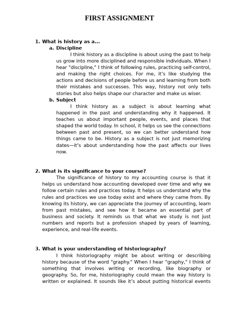 RiPH First Assignment | PDF