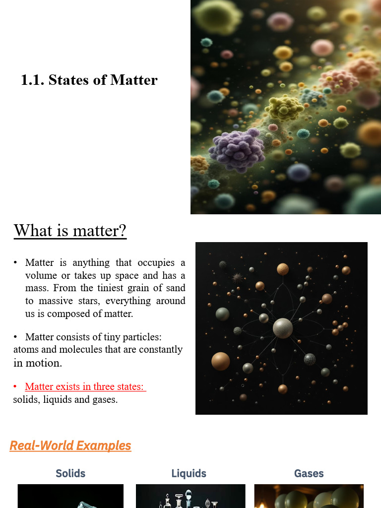 Understanding States of Matter | PDF | Gases | Liquids