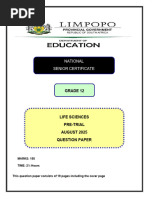 LIFE SCIENCES Grade 12 Trial 2021 P1 and Memo | PDF | Nerve | Reproduction
