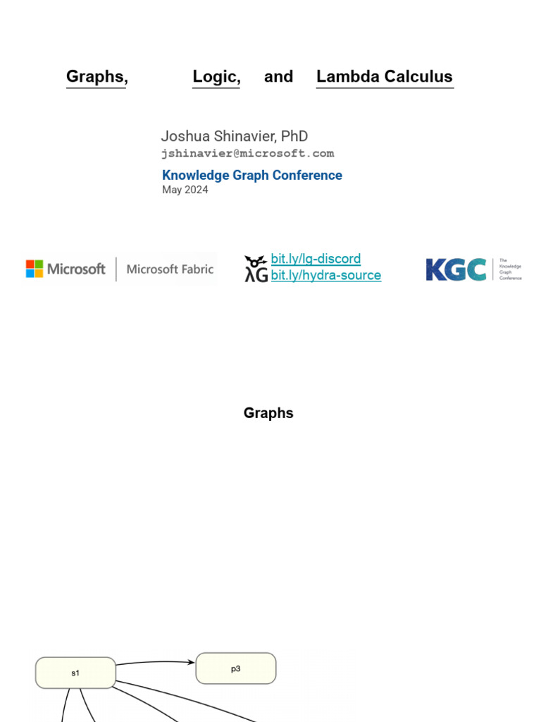 Graphs, Logic, and Lambda Calculus (KGC 2024) | PDF | Function ...