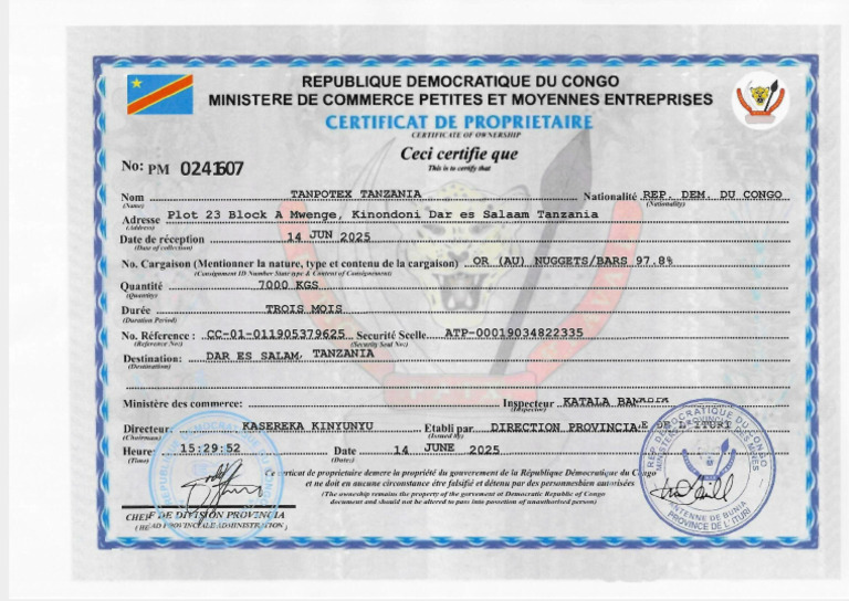 Certificate 0001 | PDF