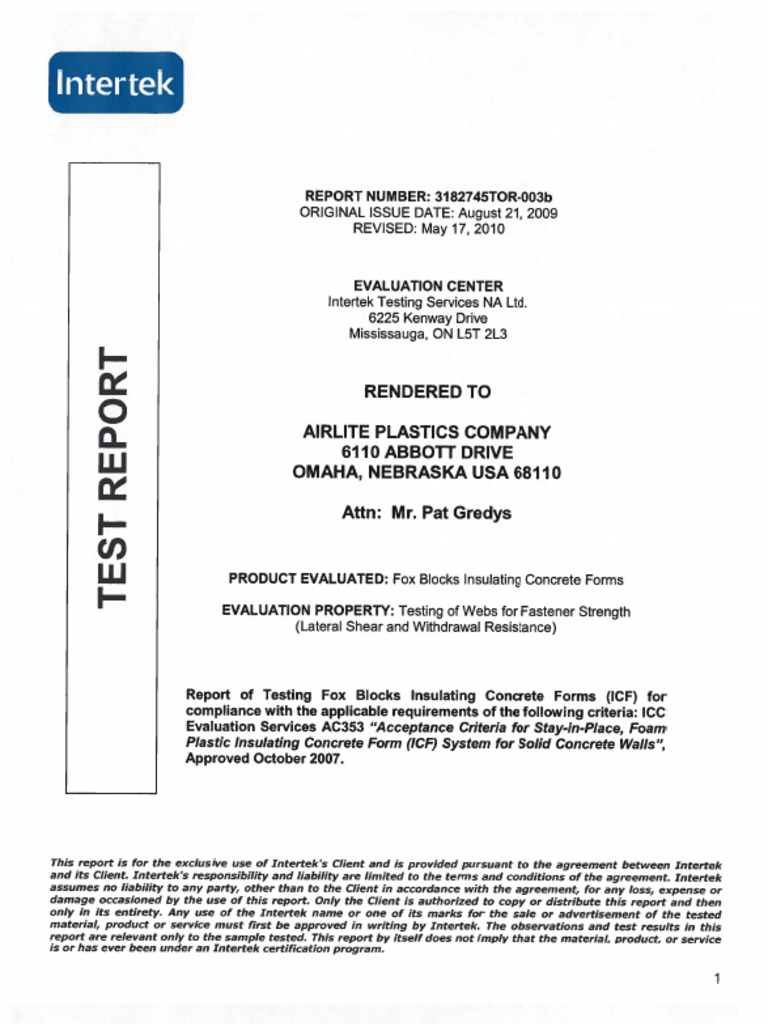 Astm d1761 Direct Withrawal and Lateral Test Report | PDF
