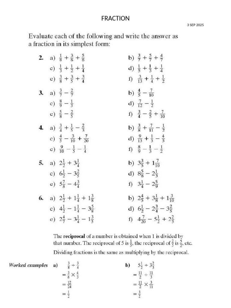 Fraction | PDF