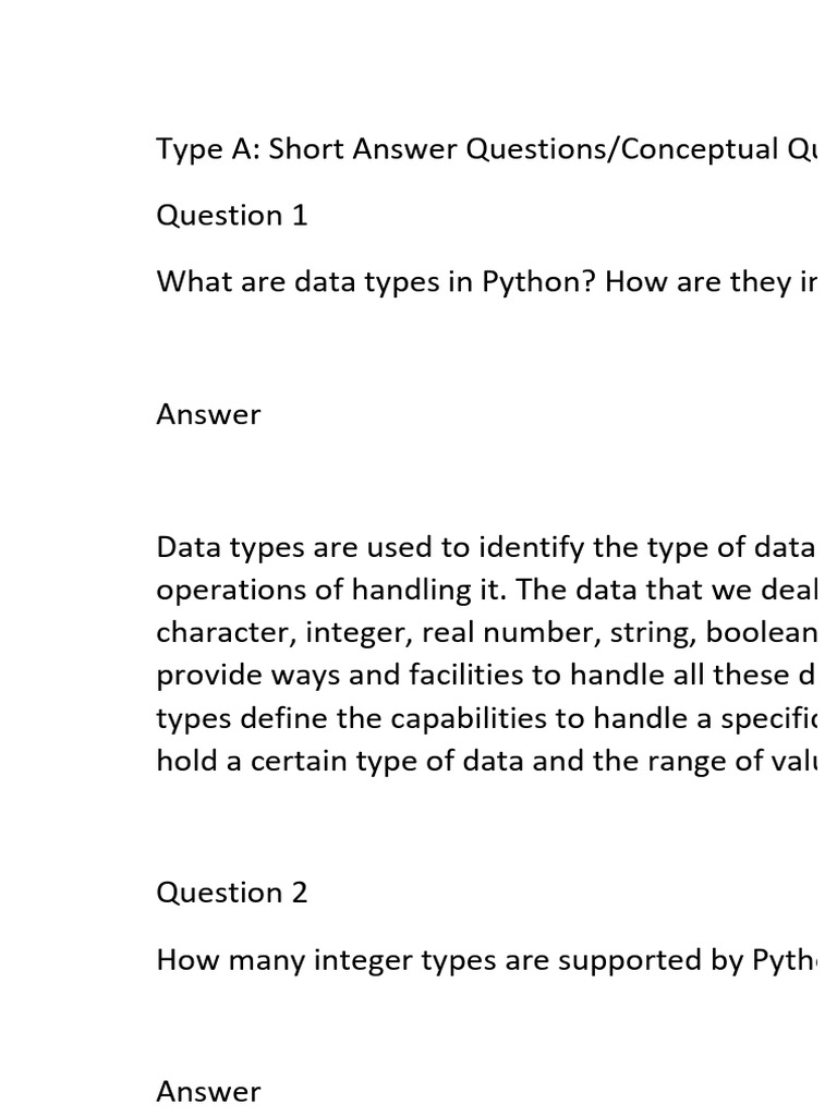 Python Data Types and Operations Guide | PDF | Boolean Data Type ...