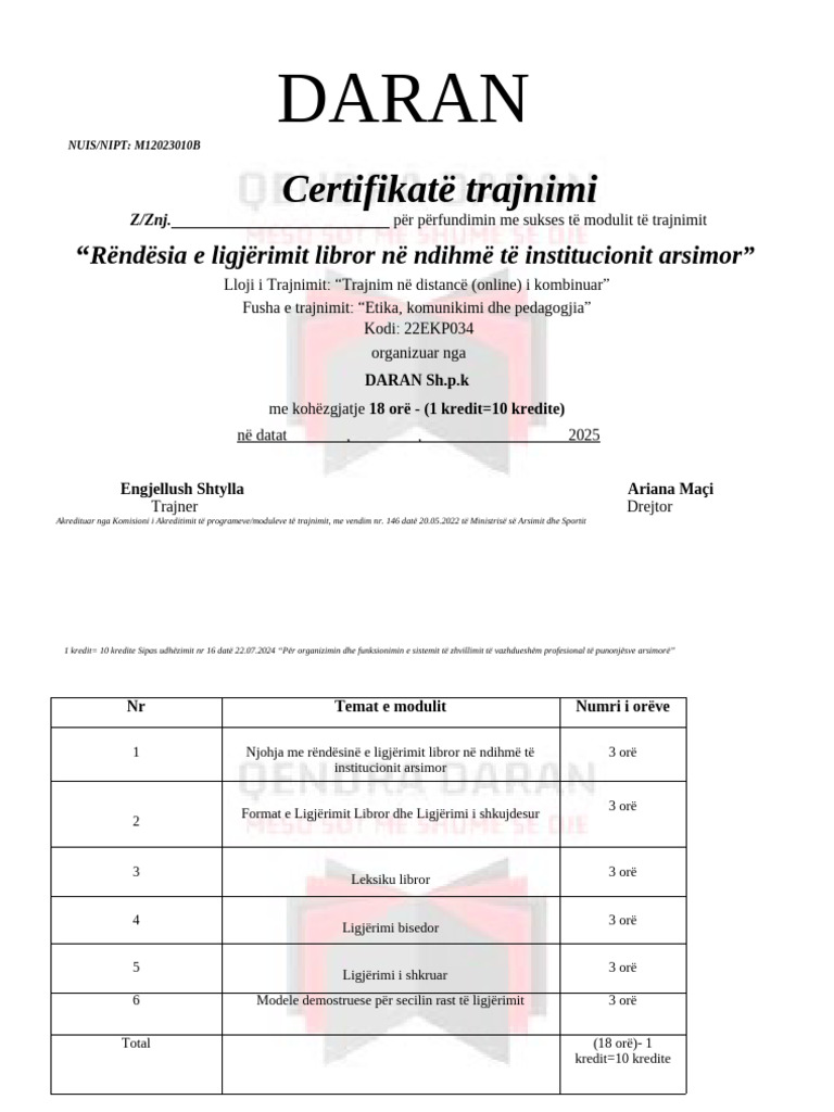 27 Mars 2025 - Engjellush Shtylla Rendesia e Ligjerimit | PDF