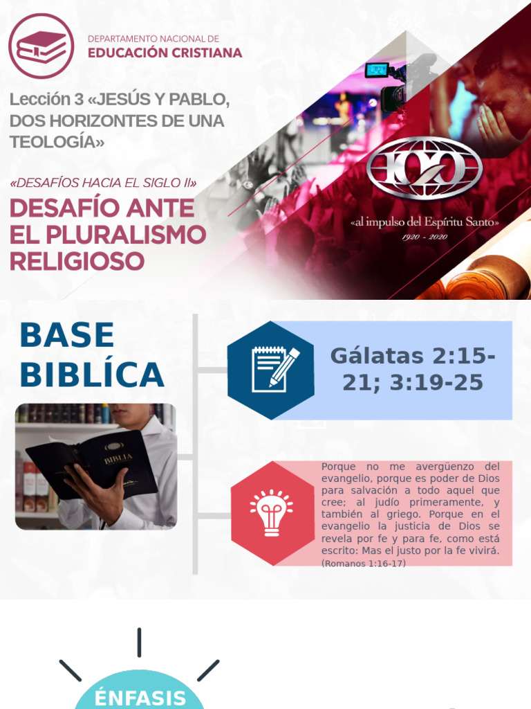 Lección 3 Jesús y Pablo Dos Horizontes de Una Teología | PDF | Pablo el ...