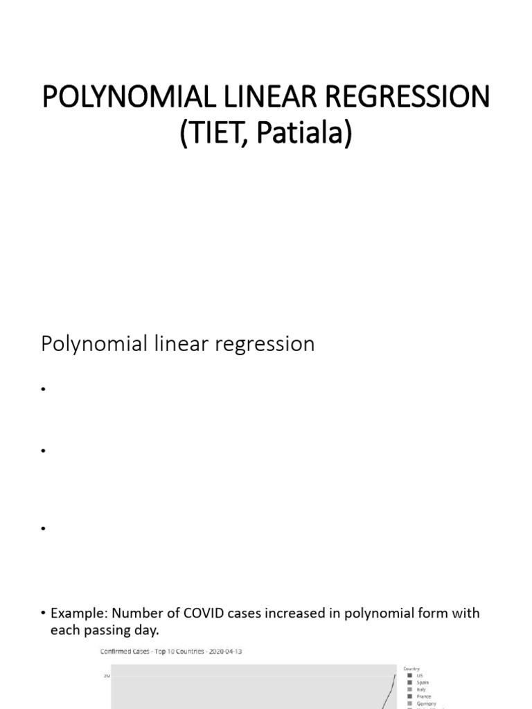 Polynomial Linear Regression - 1 | PDF | Regression Analysis | Dependent And Independent Variables
