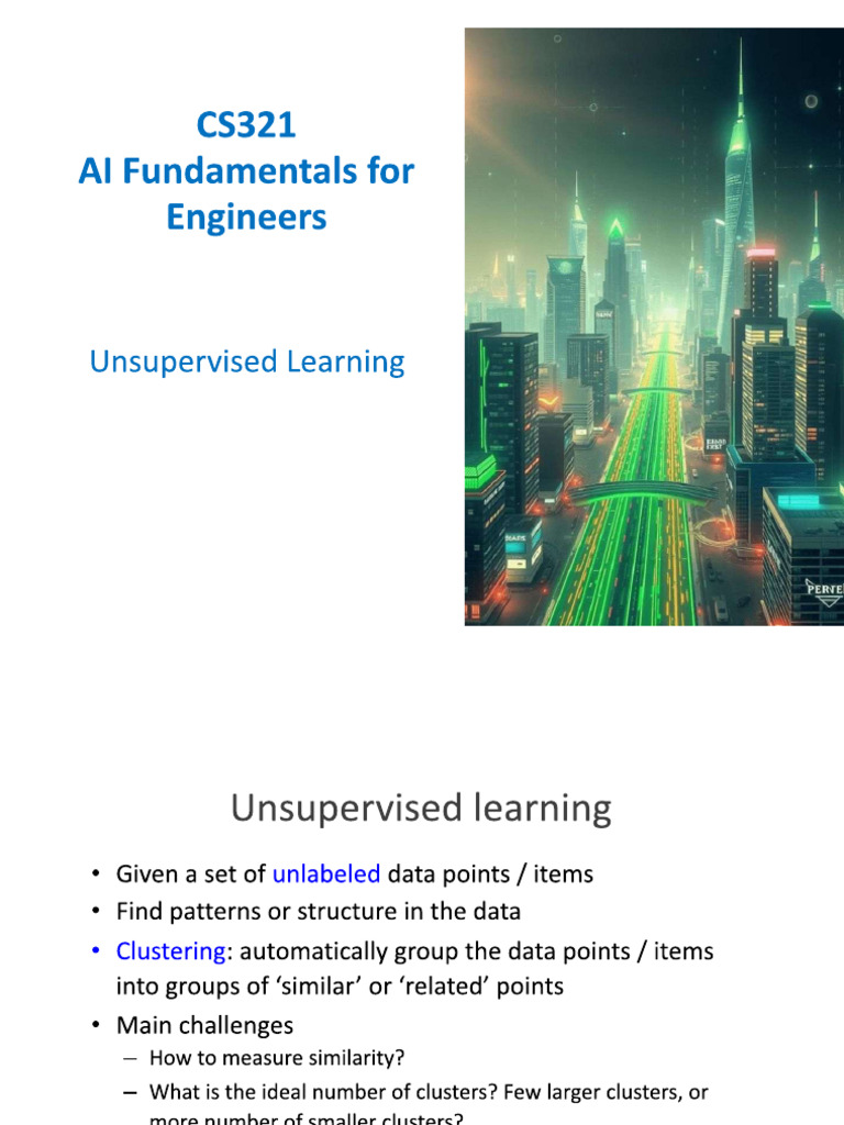 Unsupervised Learning | PDF