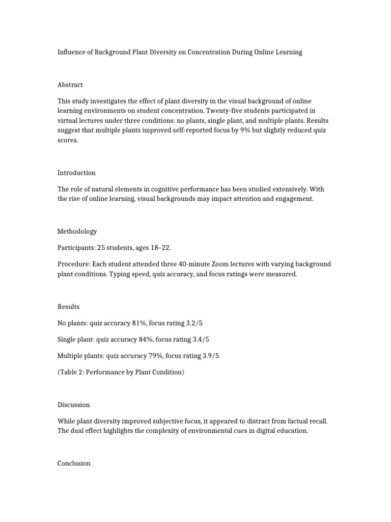 Plant Diversity Online Learning | PDF