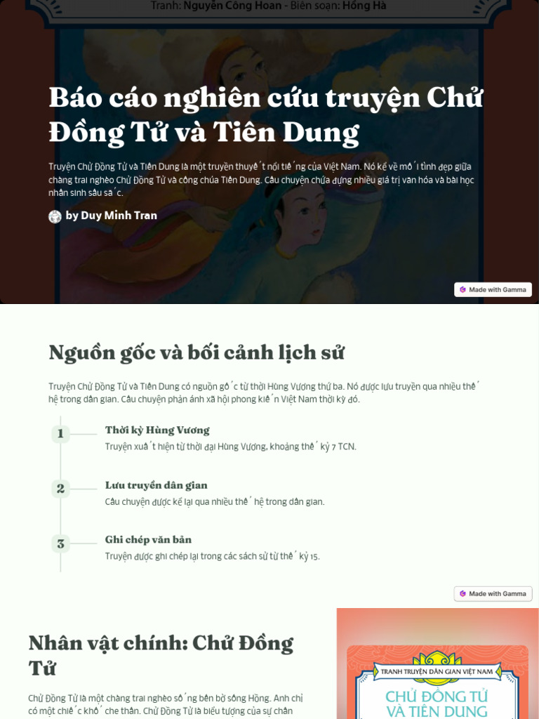 Bao Cao Nghien Cuu Truyen Chu DJong Tu Va Tien Dung | PDF