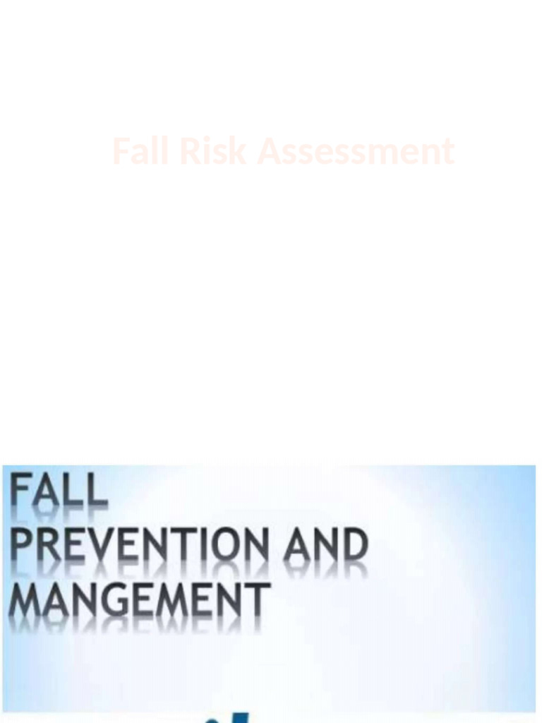 Fall Risk Assessment Using Morse Scale | PDF