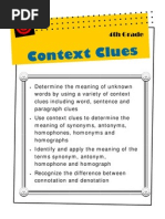 Context Clues Powerpoint | PDF | Syntax | Onomastics
