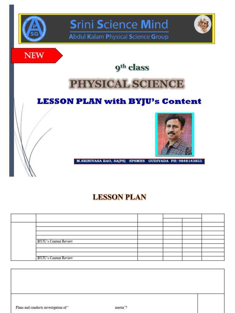 Lesson Plan - Force | PDF | Force | Newton's Laws Of Motion