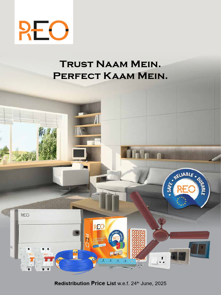Reo Price List Effective June 2025 | PDF