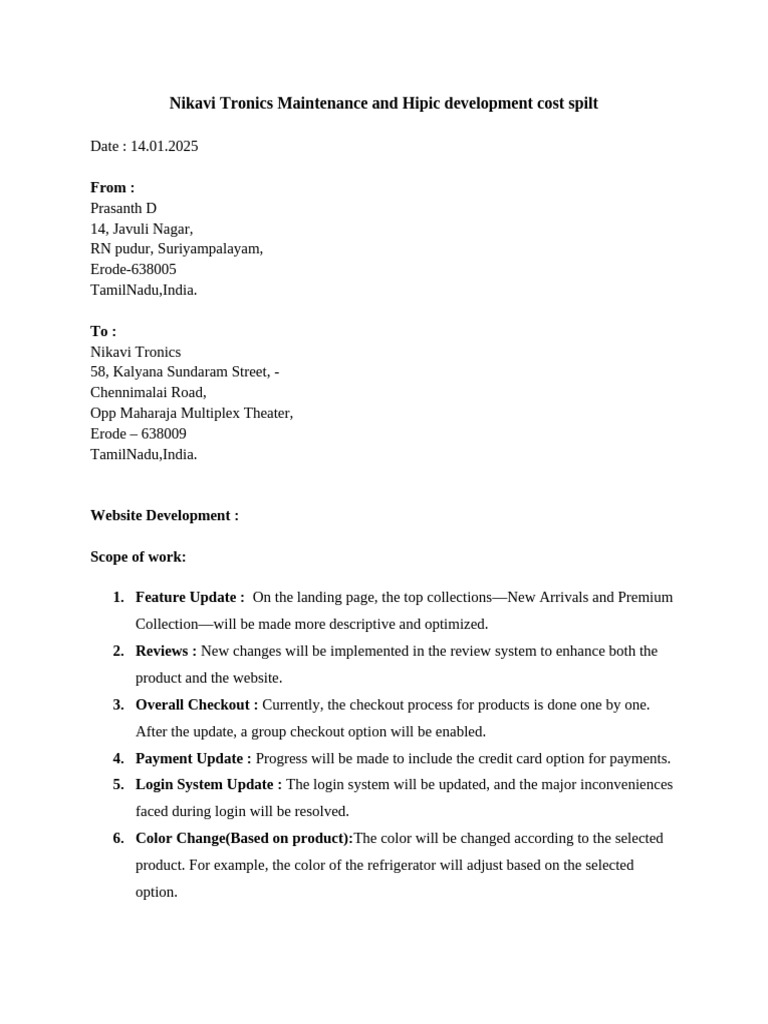 Nikavi Tronics Web Development Costs | PDF | Search Engine Optimization ...