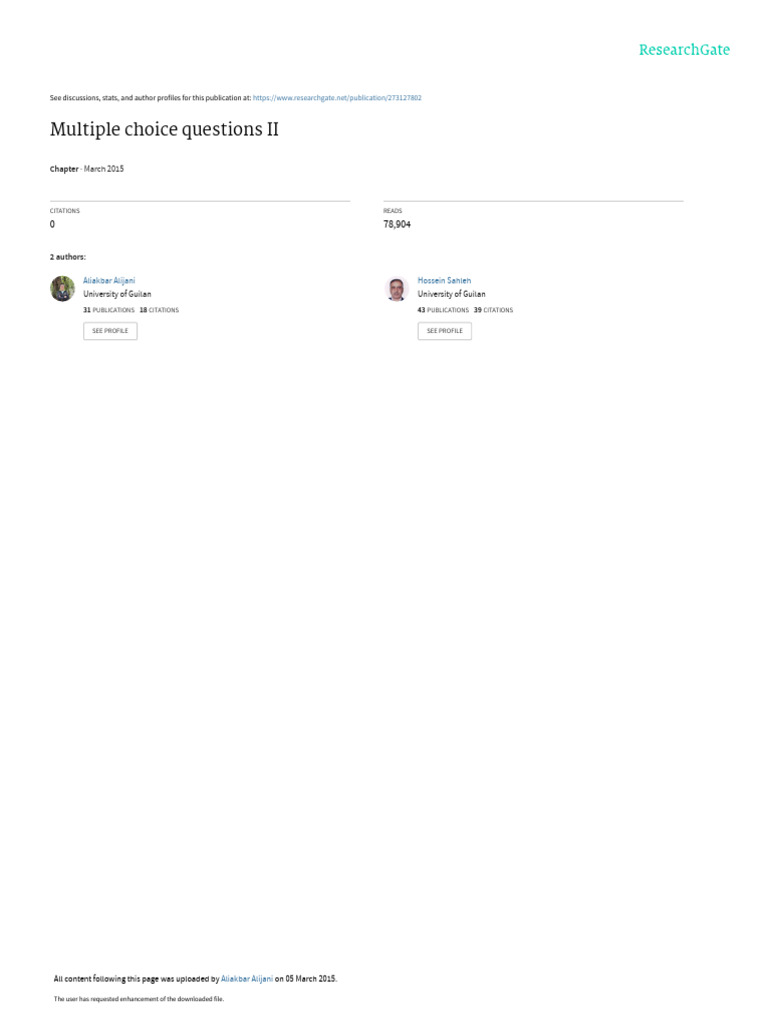 30 Multiple Choice Questions | PDF | Continuous Function | Function ...