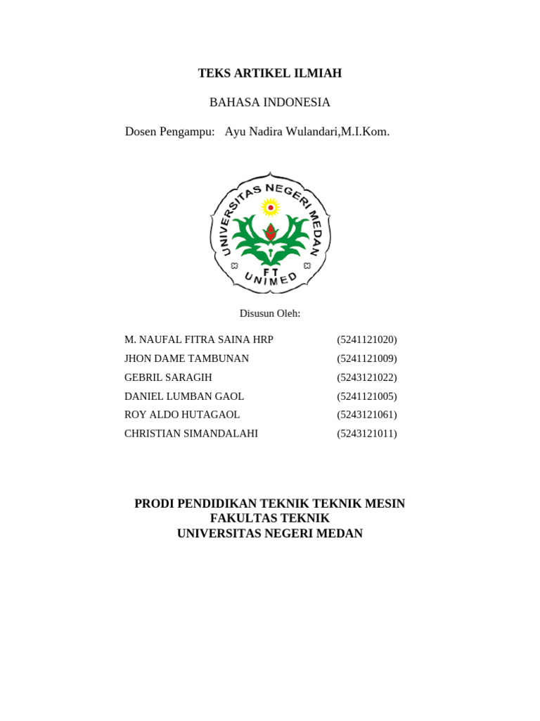 Karakteristik dan Struktur Teks Ilmiah | PDF
