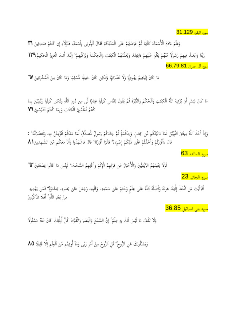Teaching of Holy Quran | PDF