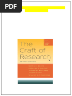 The Craft of Research Fifth Edition | PDF