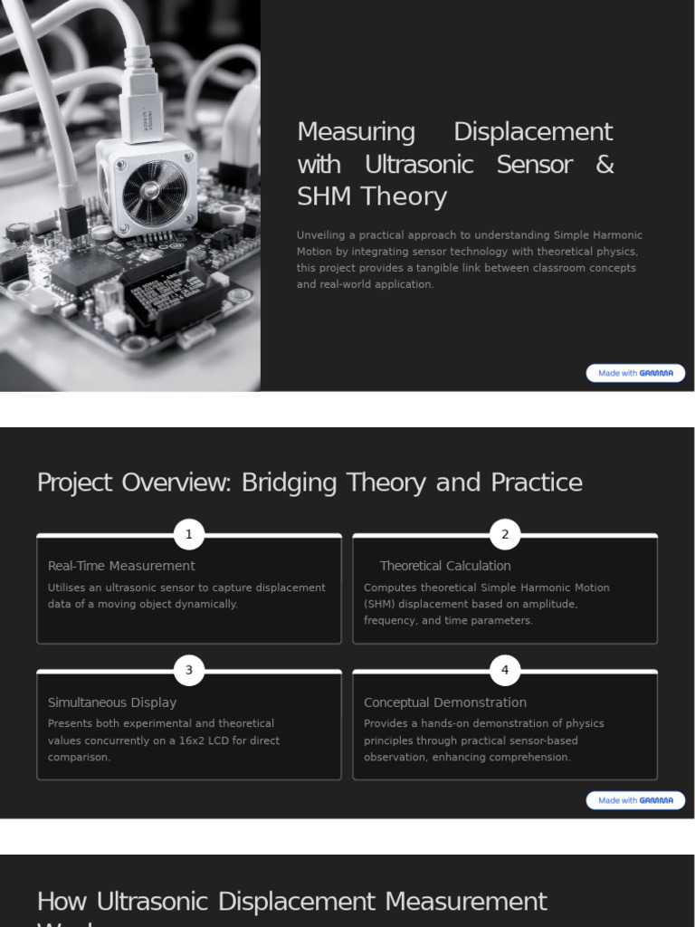 Measuring Displacement With Ultrasonic Sensor and SHM Theory | PDF ...