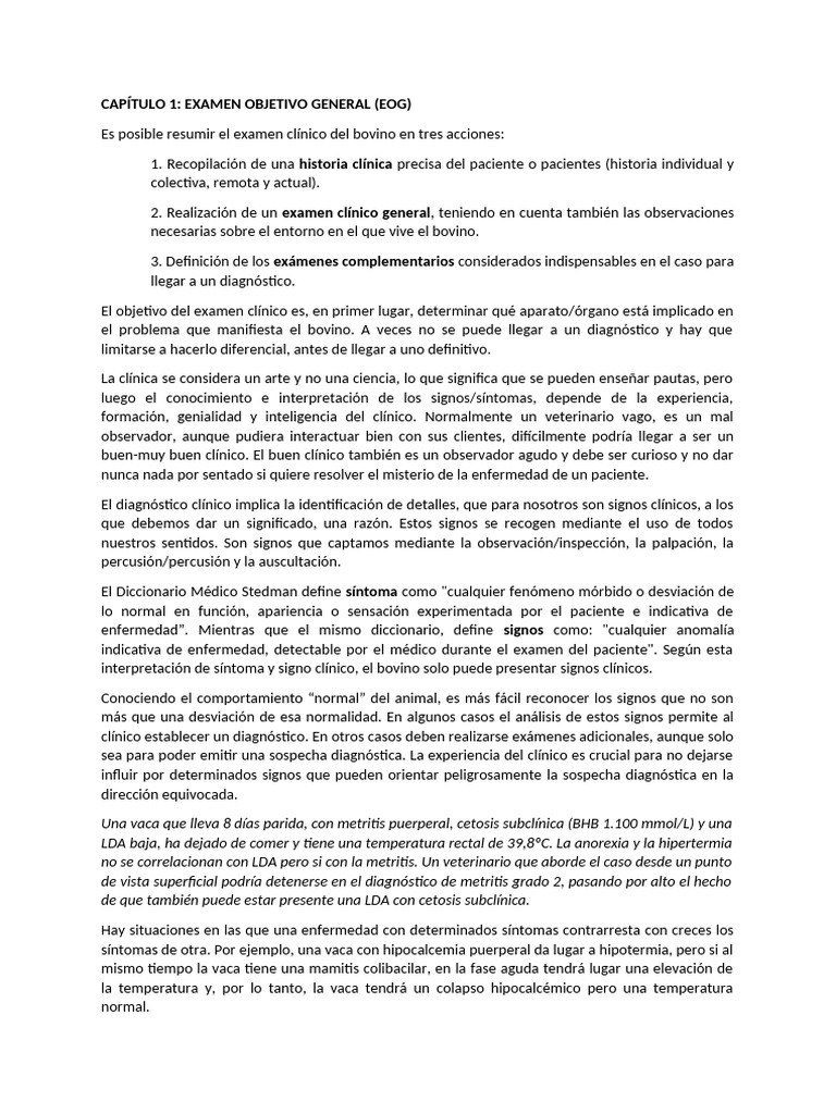 Capítulo 1 Examen Objetivo General (Eog) | PDF | Legumbres | Vacas