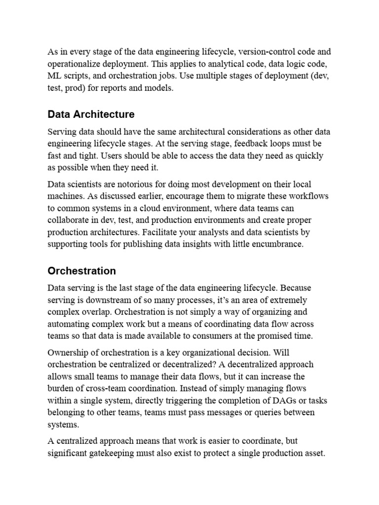 Data Engineering Lifecycle Essentials | PDF | Data | Information Technology