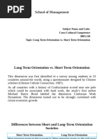 Long-Term vs Short-Term Orientation | PDF | Behavioural Sciences ...