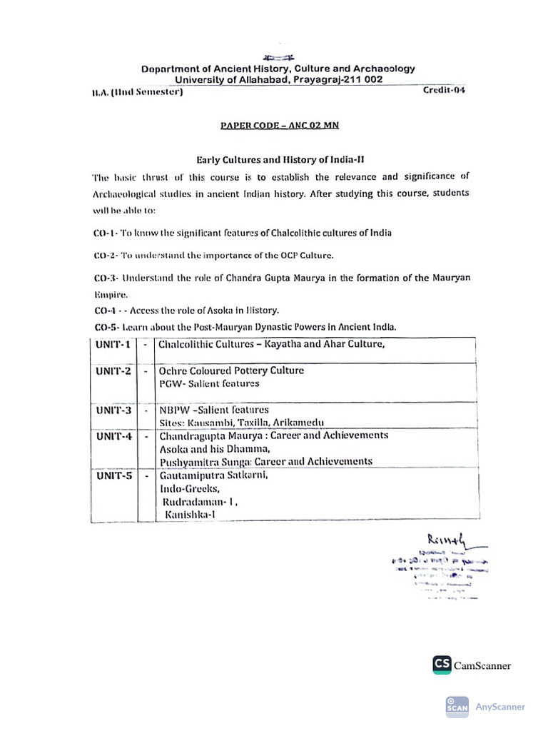 NEP Syllabus For BA Part - I-1 | PDF