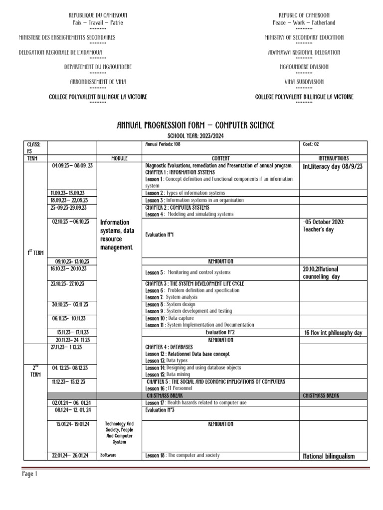 Annual Computer Science Curriculum 2023 | PDF | Databases | System