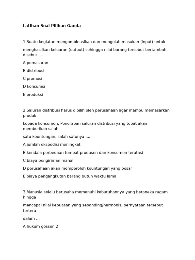 Latihan Soal Xi Mp2 MP | PDF