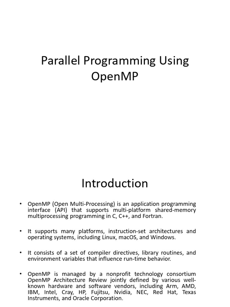 OpenMP 1 | PDF