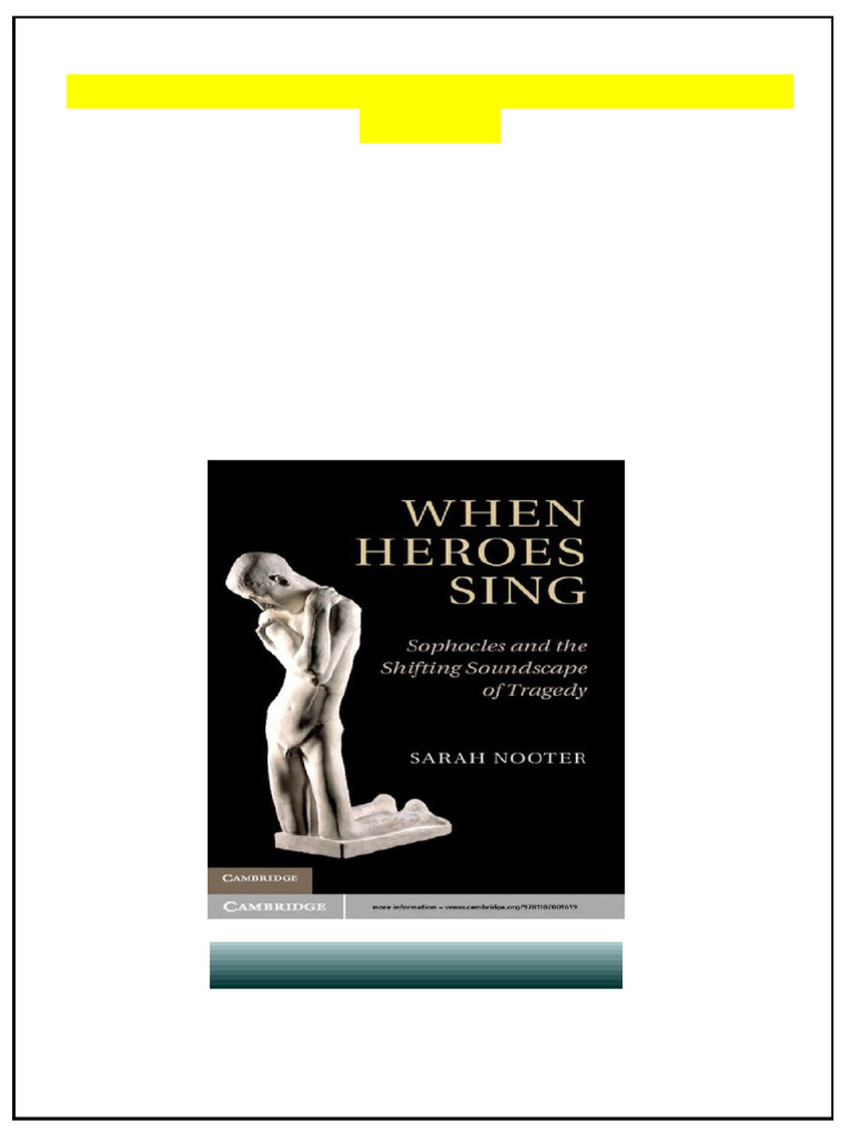 When Heroes Sing 1st Edition Sarah Nooter PDF Available | PDF | Orpheus ...