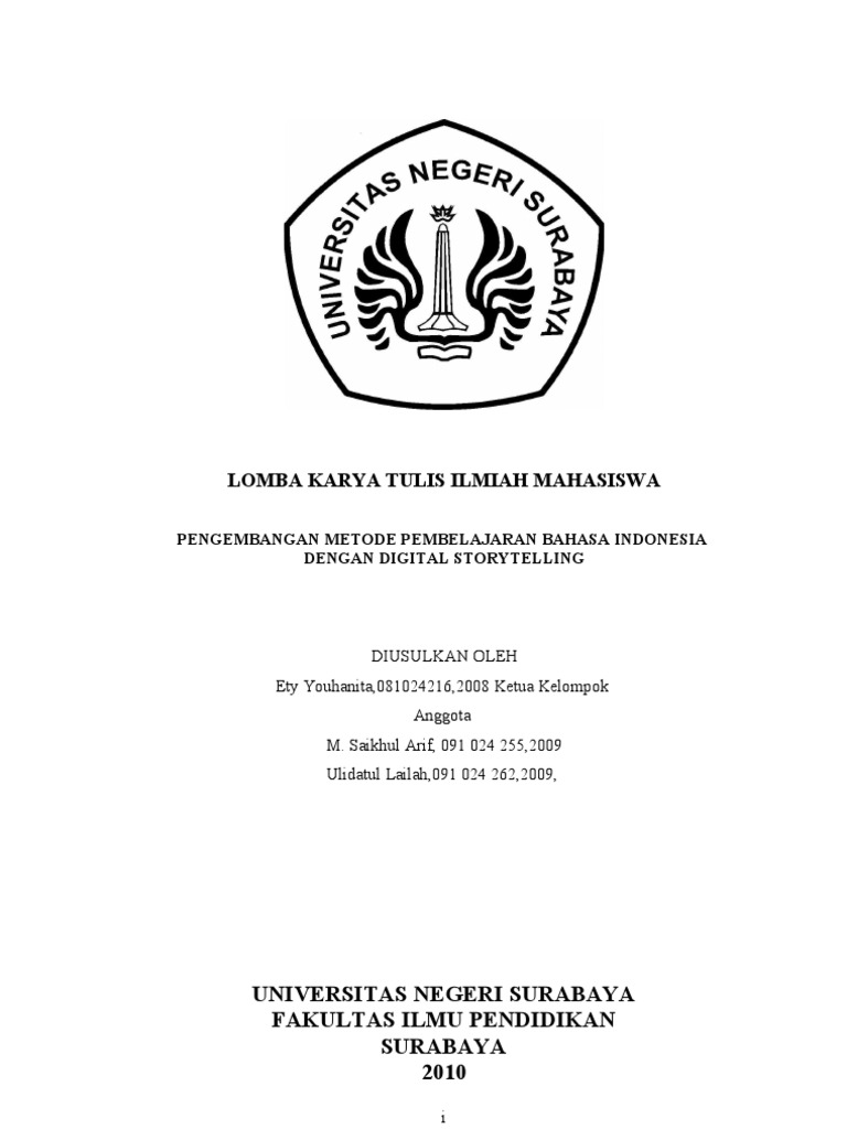 Proposal PKM UnESA | PDF | Karier & Perkembangan