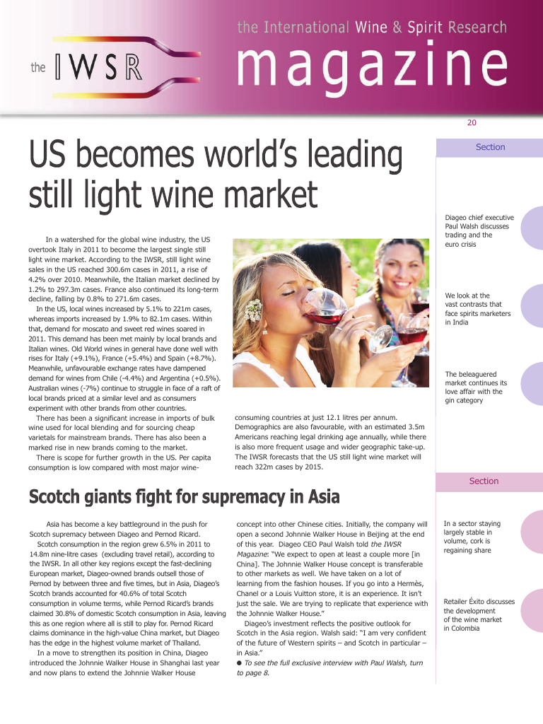 2012 IWSR Magazine June | PDF | Alcoholic Drinks | Distilled Drinks