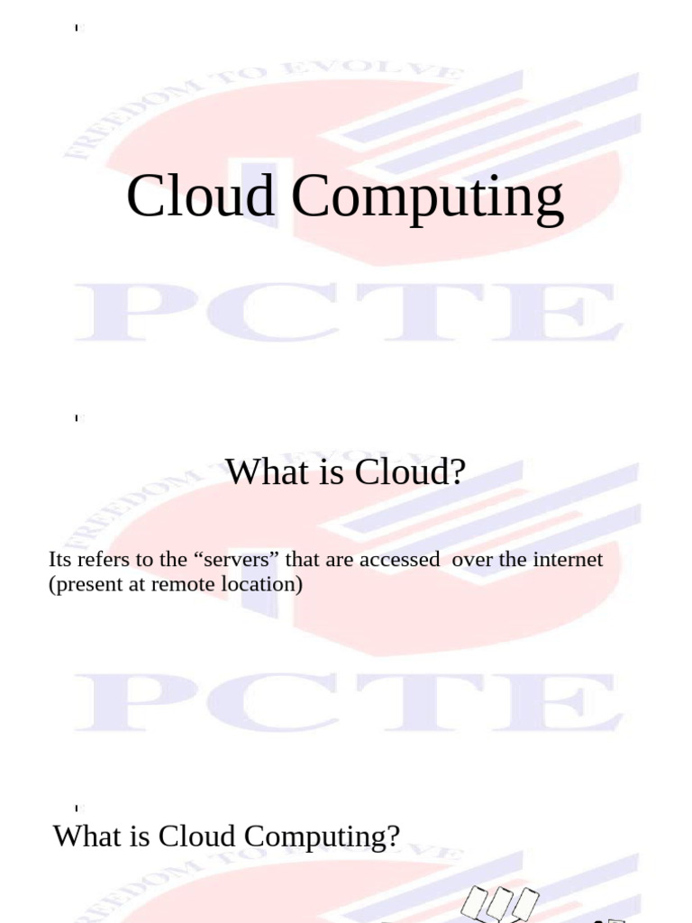 Understanding Cloud Computing Basics | PDF | Cloud Computing | Computing