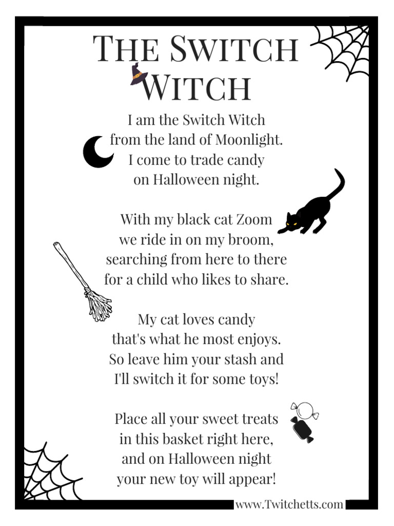 Switch Witch Poem | PDF